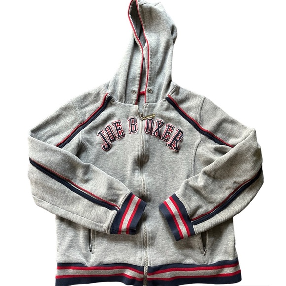Joe Boxer | Tops | Joe Boxer Vintage Crop Zip Up Hoodie Sweatshirt ...
